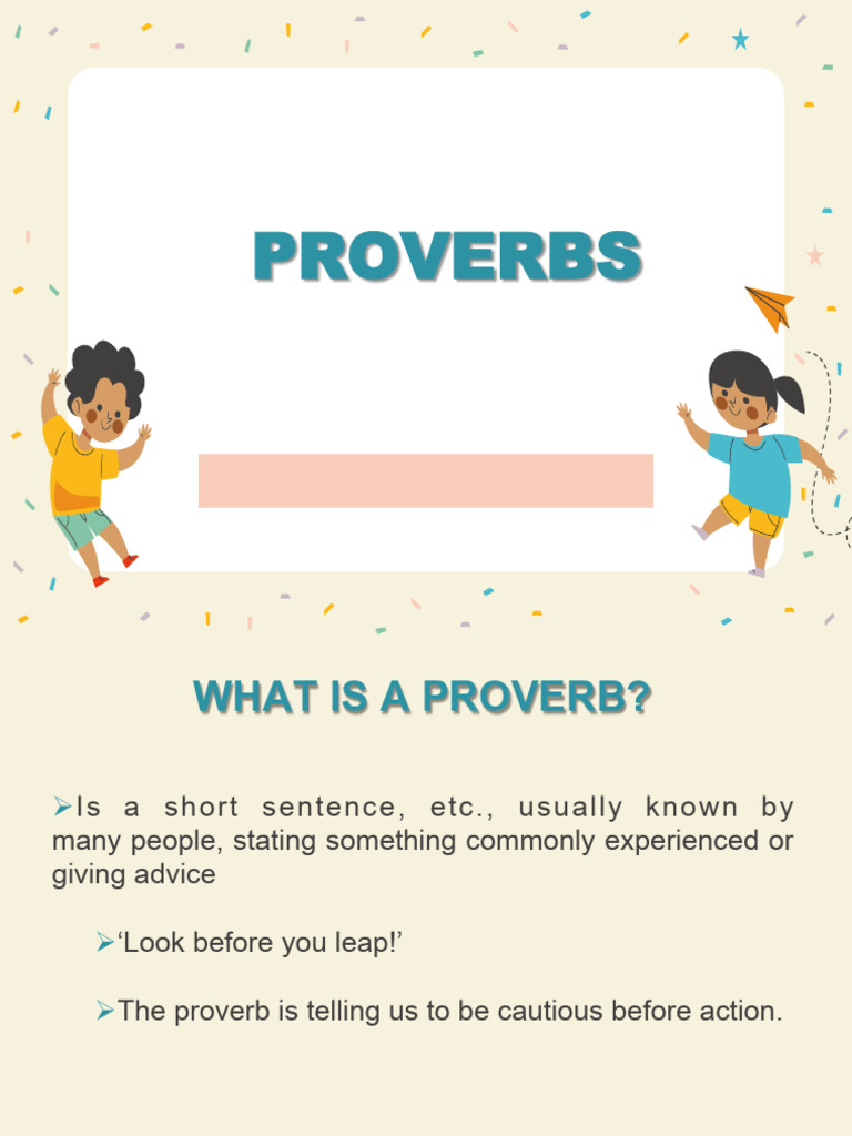 PROVERBS | PDF | Proverb
