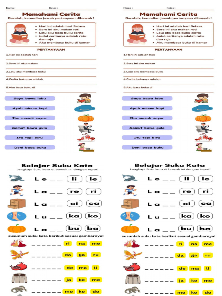 Les Nov Minggu Ke-2 MTK B.indo New | PDF