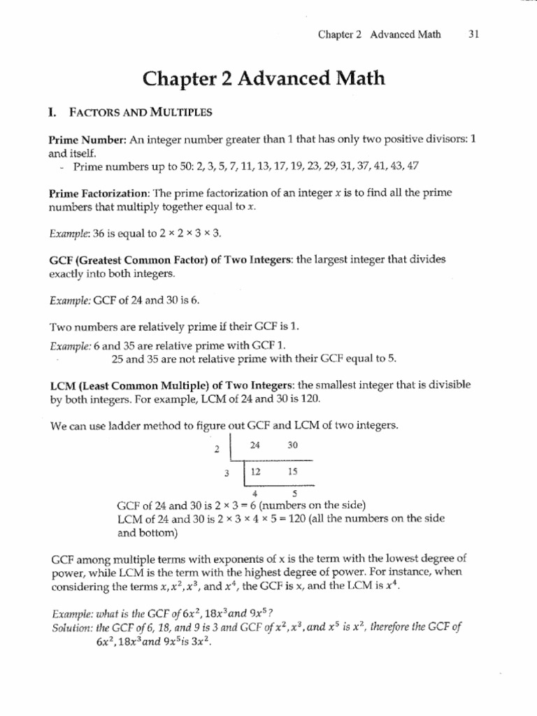 Chap 2 Advanced Math | PDF