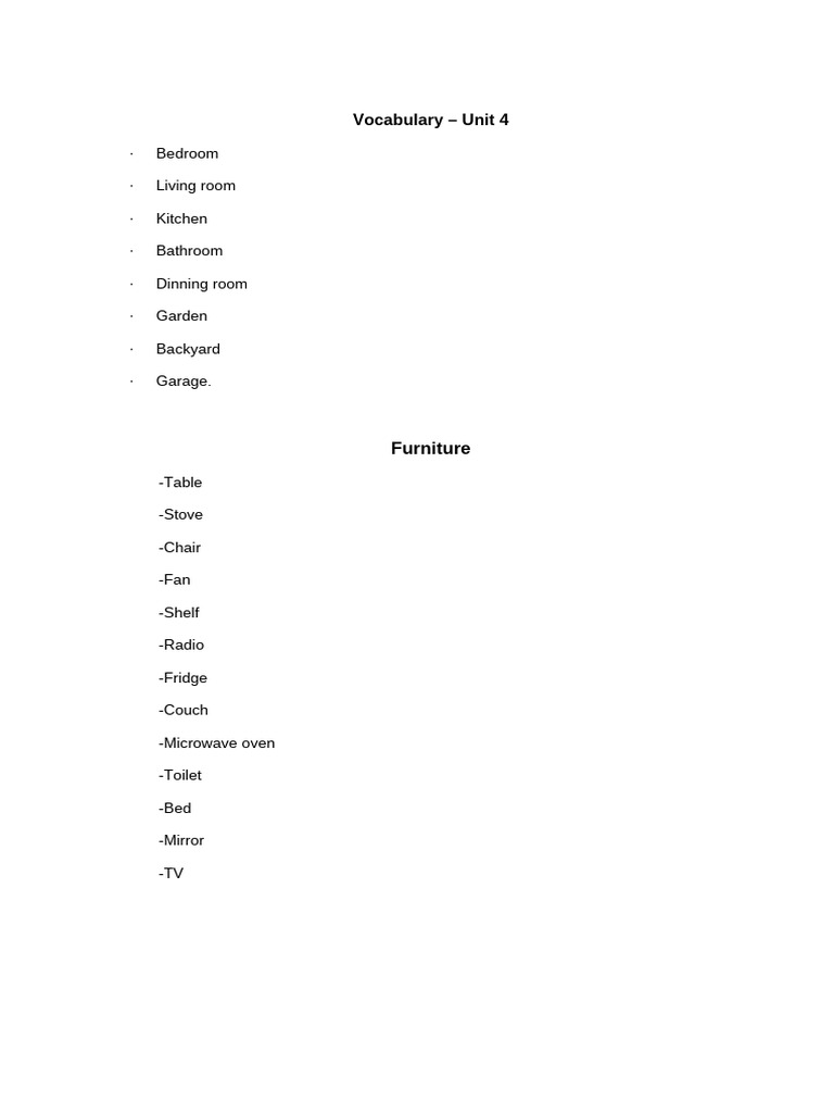 English Unit 4 | PDF | Workweek And Weekend | Home