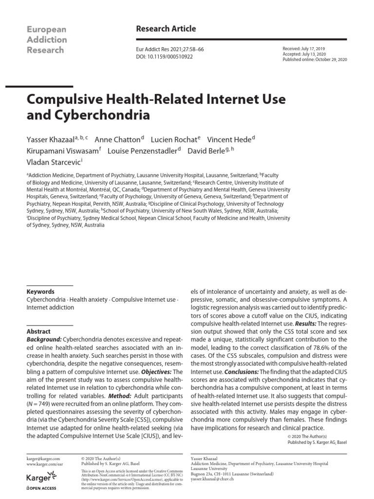 Compulsive Health-Related Internet Use and Cyberc - 221118 - 231326 ...