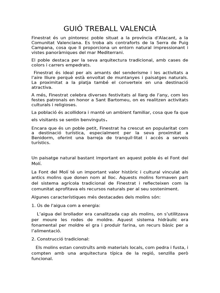 Treball Valencia | PDF