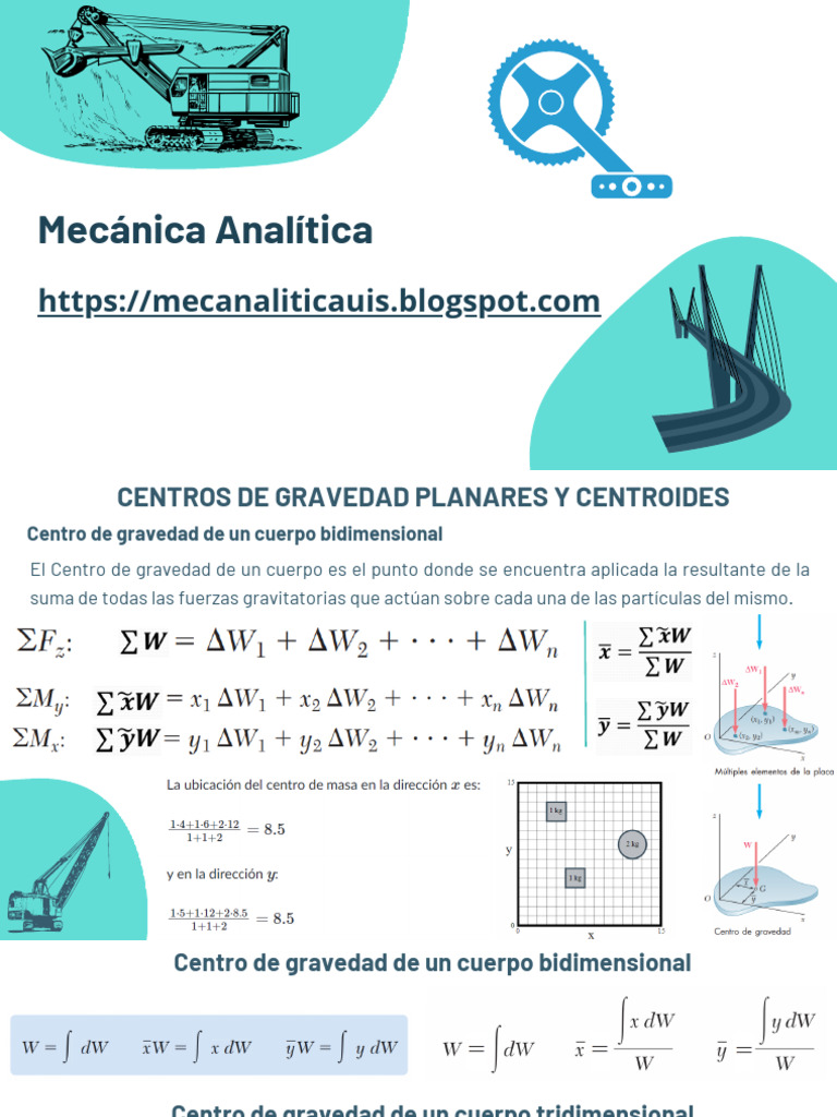 Centro de Gravedad en Cuerpos Bidimensionales | PDF | Centro de masa ...