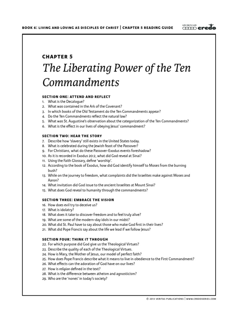 Martin Week 3 | PDF | Ten Commandments | Moses