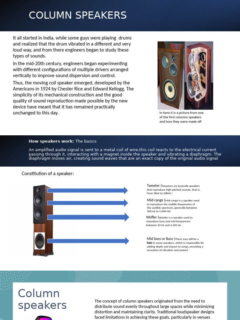 Column Speakers | PDF | Loudspeaker | Hearing