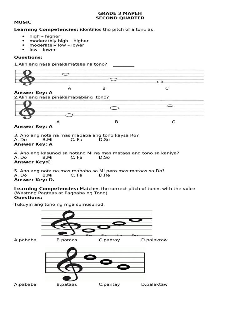 MUSIC 5 Questions | PDF