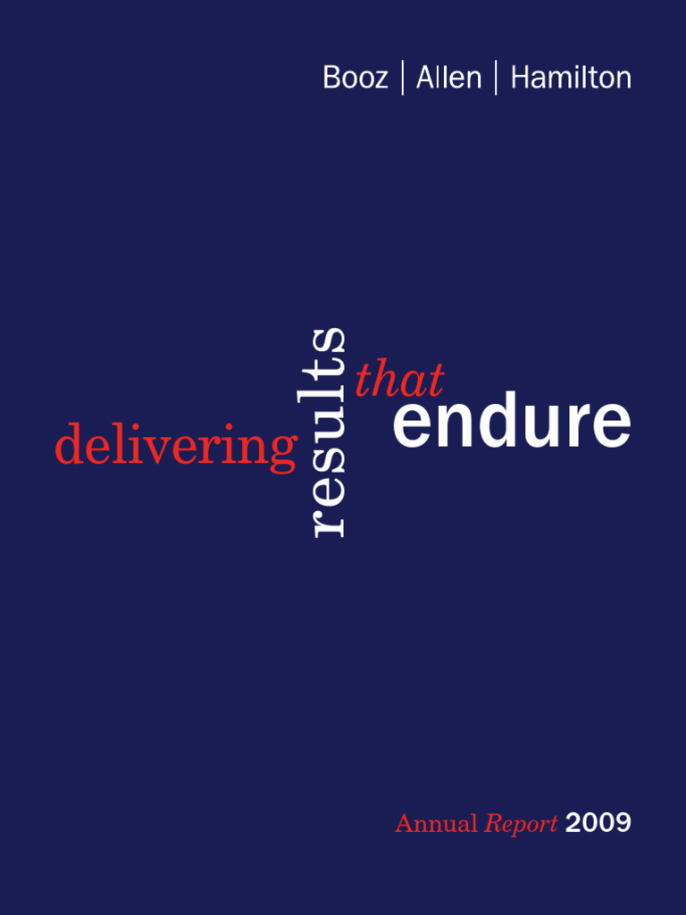 Booz Allen Hamilton Annual Report 2009 | PDF | Nasa | International ...