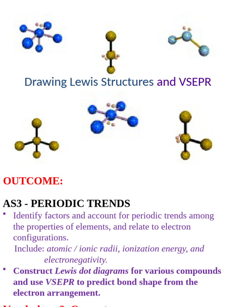 7 - Lewis and VSEPR | PDF | Chemical Bond | Ionic Bonding