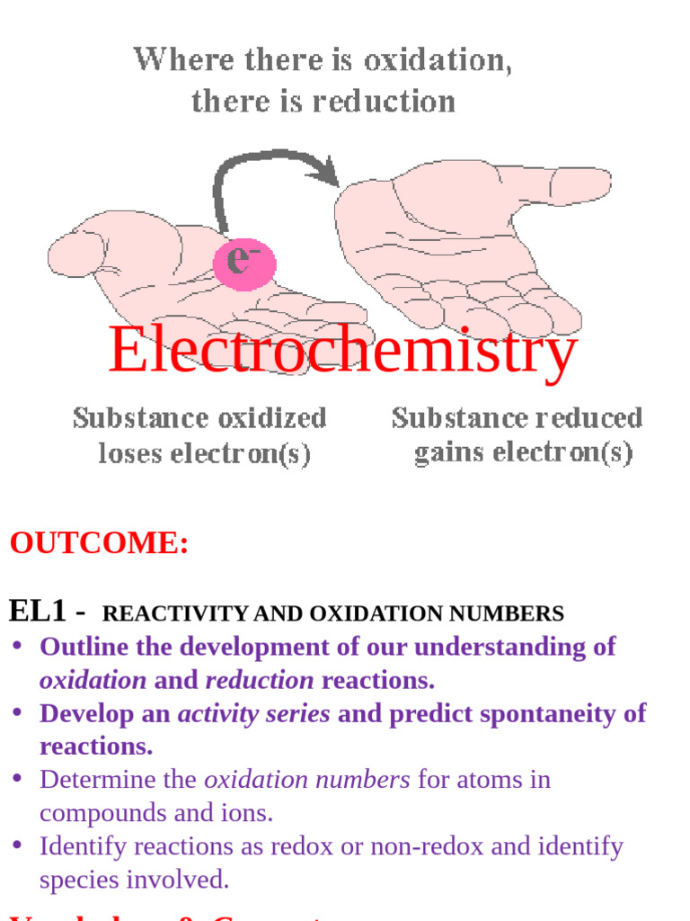 1 - Intro to Redox | PDF | Redox | Chemical Reactions