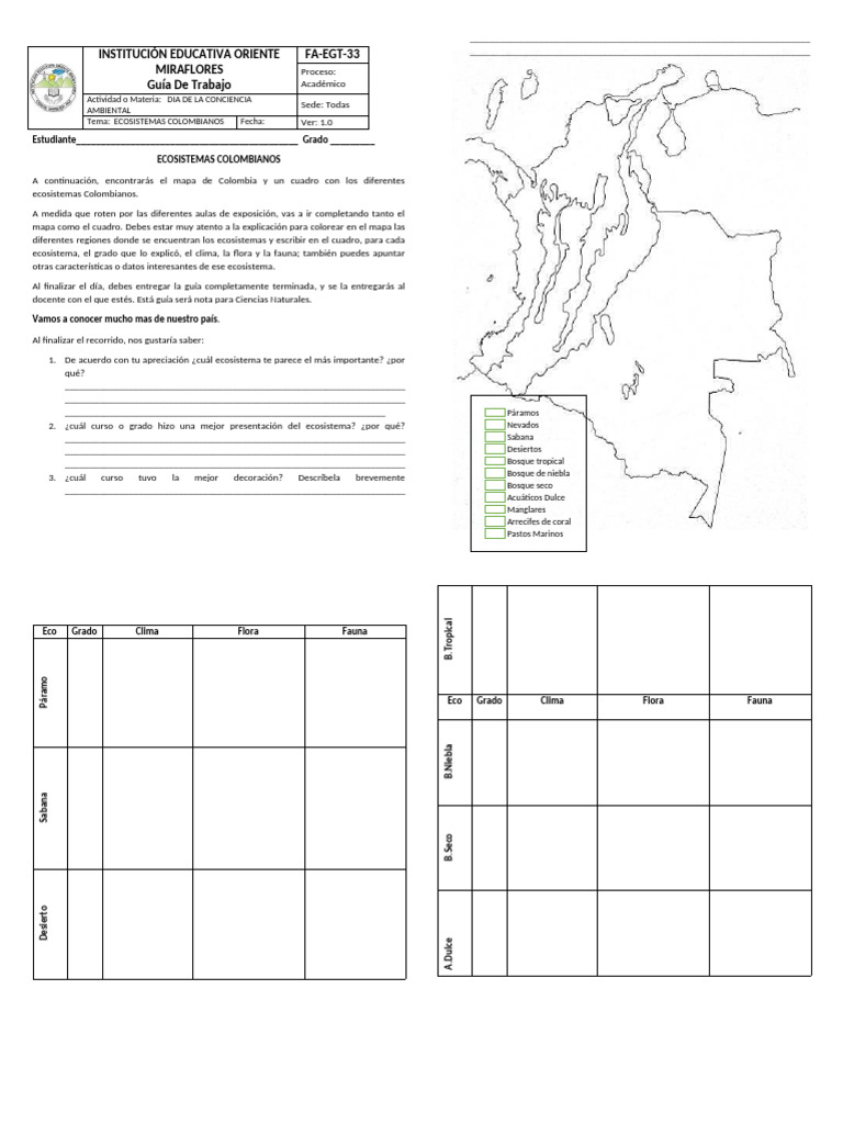 Mapa Colombia Paramos | PDF | Ecosistema | Colombia