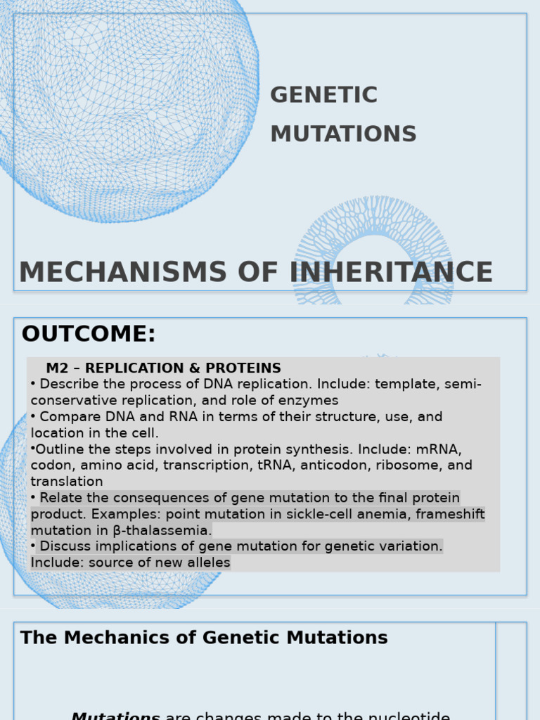 4 - Genetic Mutations | PDF | Mutation | Genetics