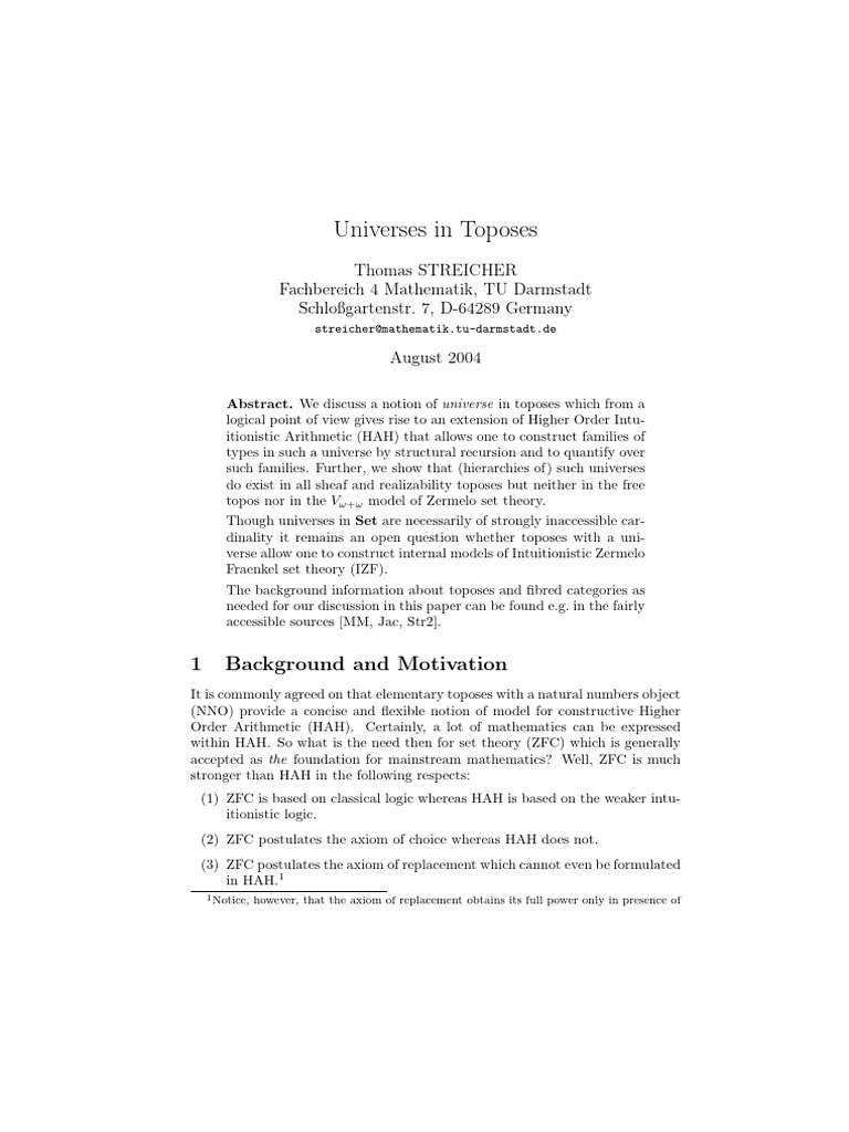 Uni Top | PDF | Mathematical Logic | Axiom