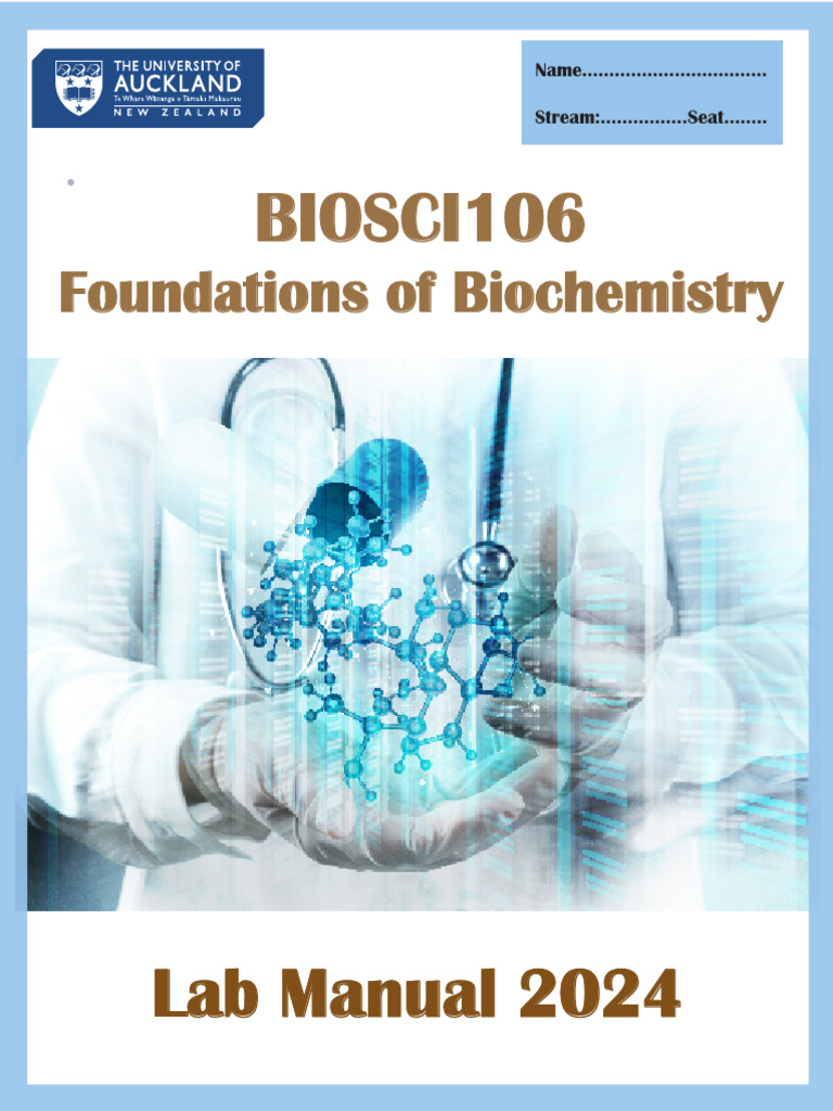 BIOSCI 106 Lab Guide - 2024 - Final-2 | PDF | Enzyme Inhibitor | Liposome