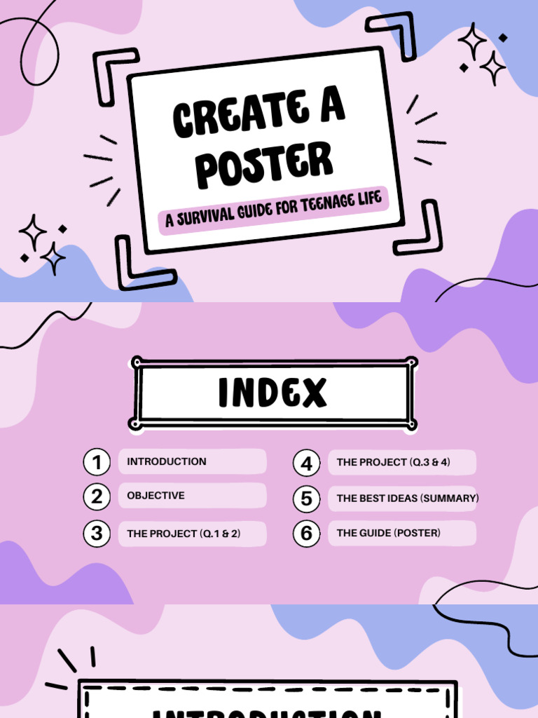 Teenage Life Survival Guide Project | PDF