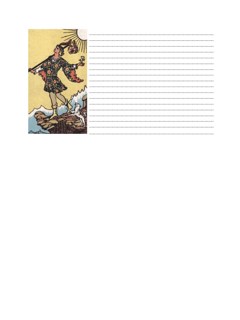 Rider Waite Smith Blank Template Pages For Personal Notes | PDF