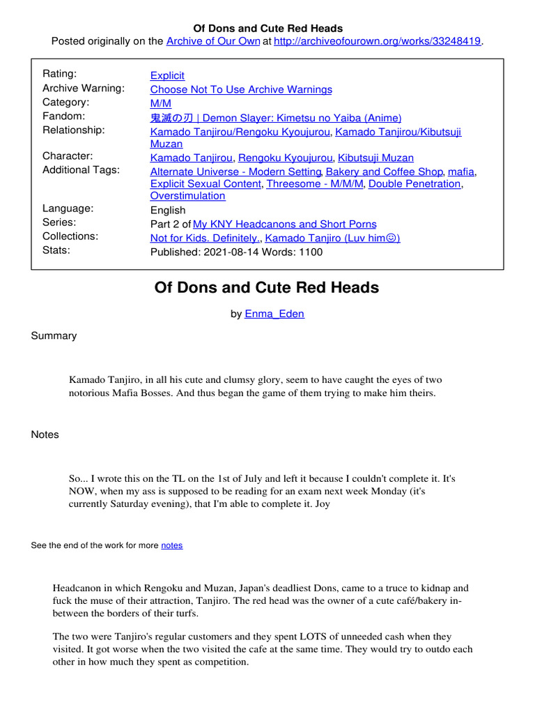 Of Dons and Cute Red | PDF