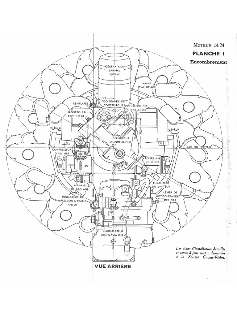 Gnome-Rhone 14M Planche Ib | PDF