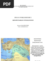 Mesopotamian History Timeline | PDF | Babylonia | Sumer