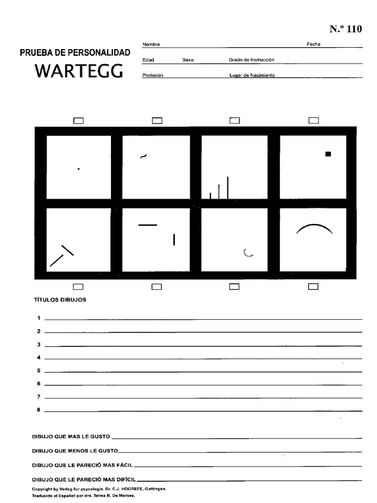 Prueba Wartegg | PDF
