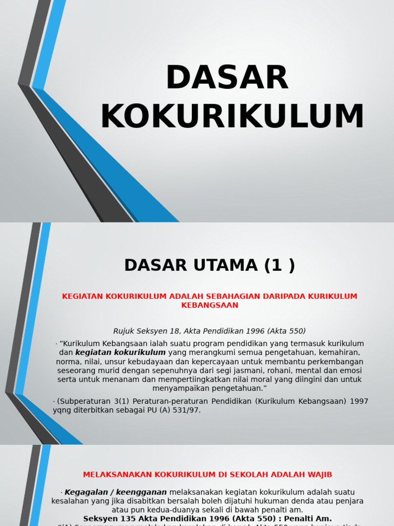 Dasar Kokurikulum | PDF