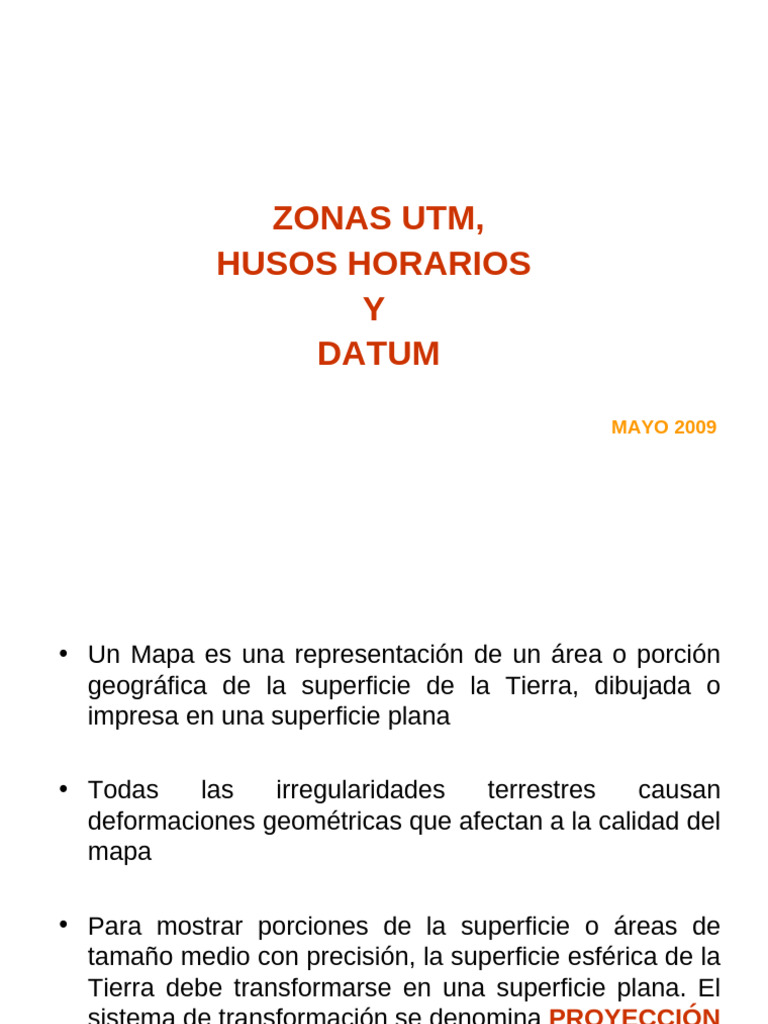 Clase 5 (Utm-Datum) | PDF | Latitud | Geofísica