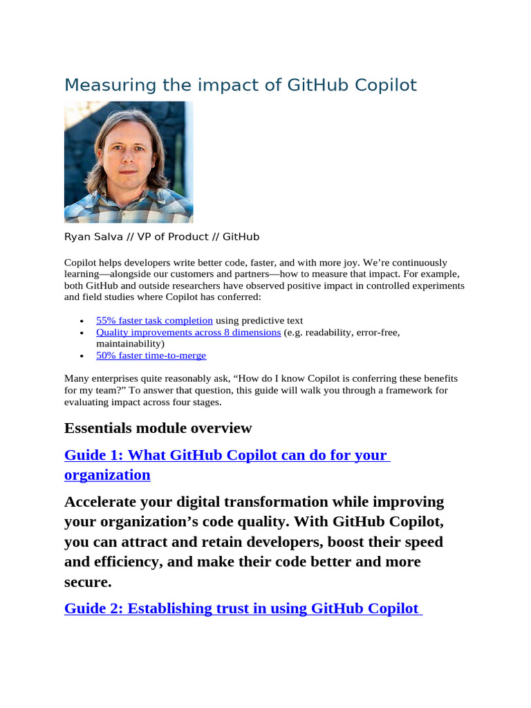 Measuring The Impact of GitHub Copilot | PDF | Artificial Intelligence | Intelligence (AI ...