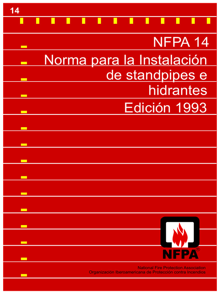 NFPA 14 (1993) - Norma para La Instalación de Standpipes e Hidrantes ...