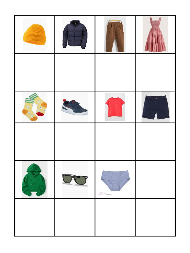 Imagier Les Vetements Emp 2 | PDF