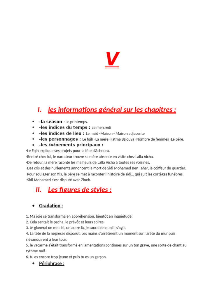 Résumé et analyses du chapitre 5 | PDF | Chats