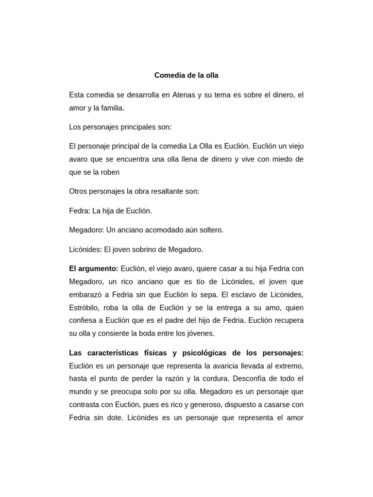 Comedia Griega y Romana | PDF | Comedia