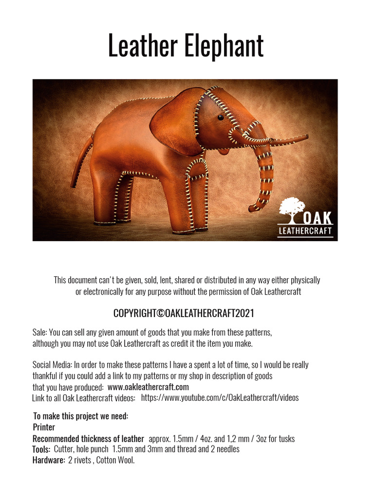Leather Elephant Pattern | PDF