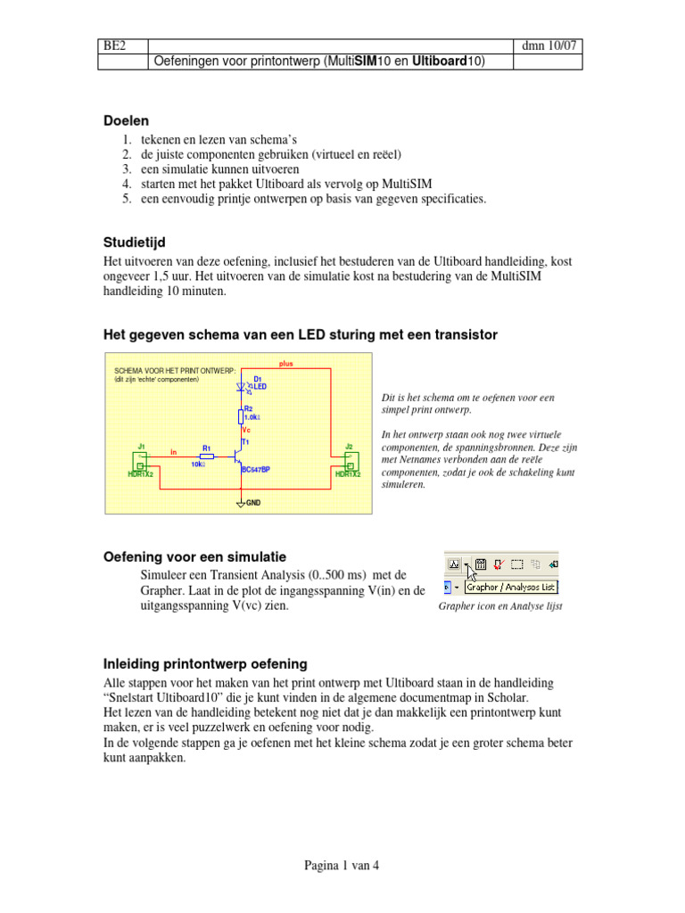 BE2 PCB Oefening | PDF