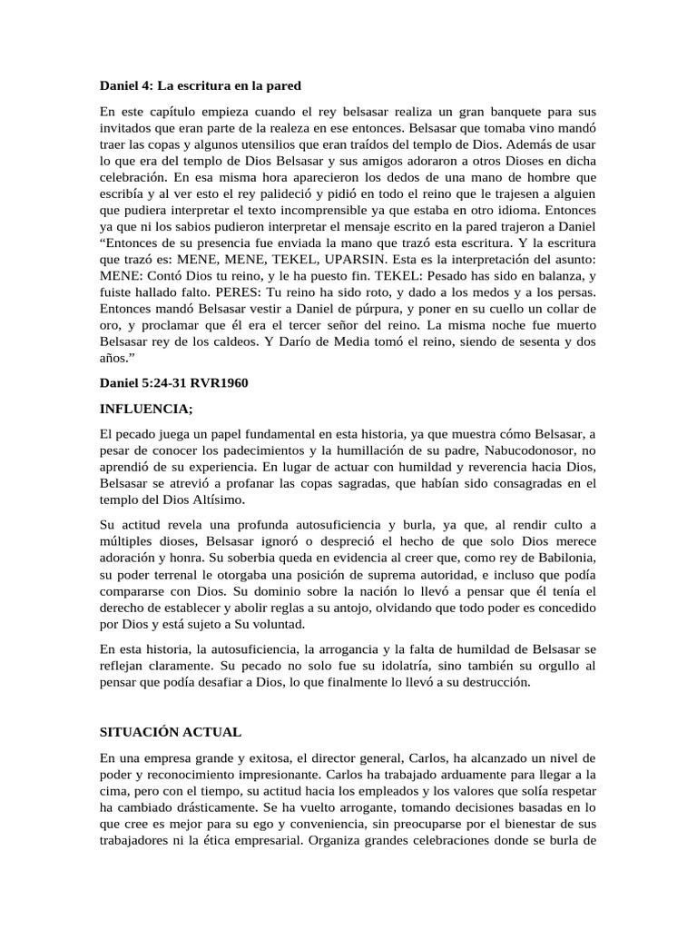 Daniel 4 | PDF | Orgullo | Business