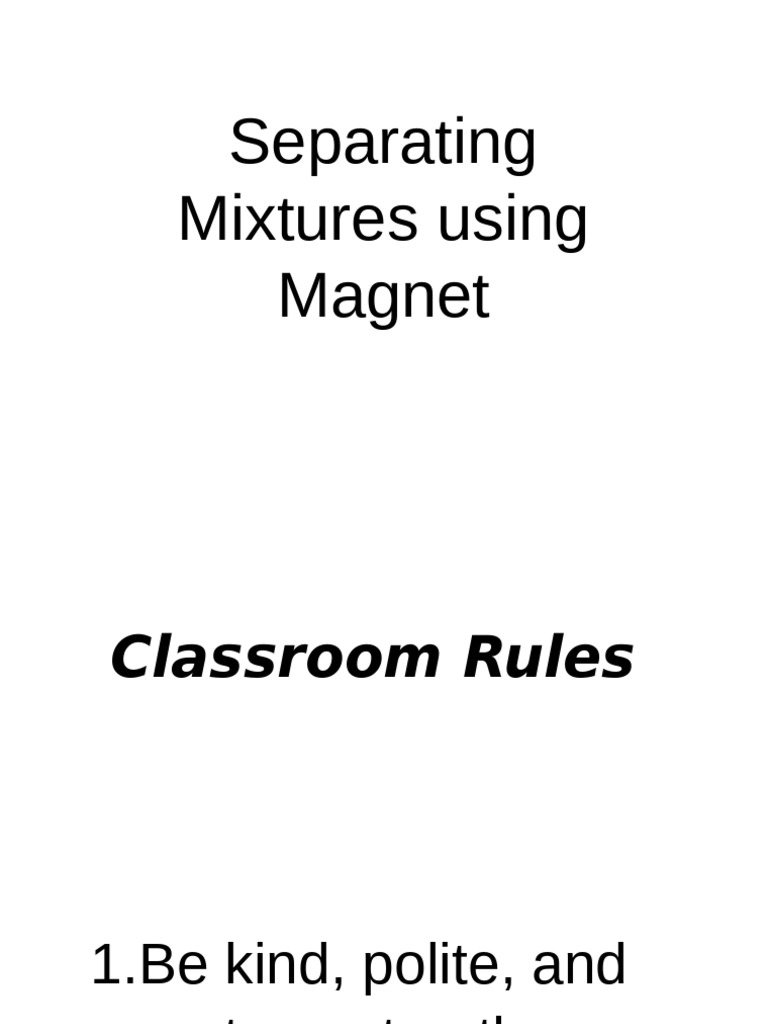 Cot 1 24-25 | PDF | Magnet | Chemical Substances
