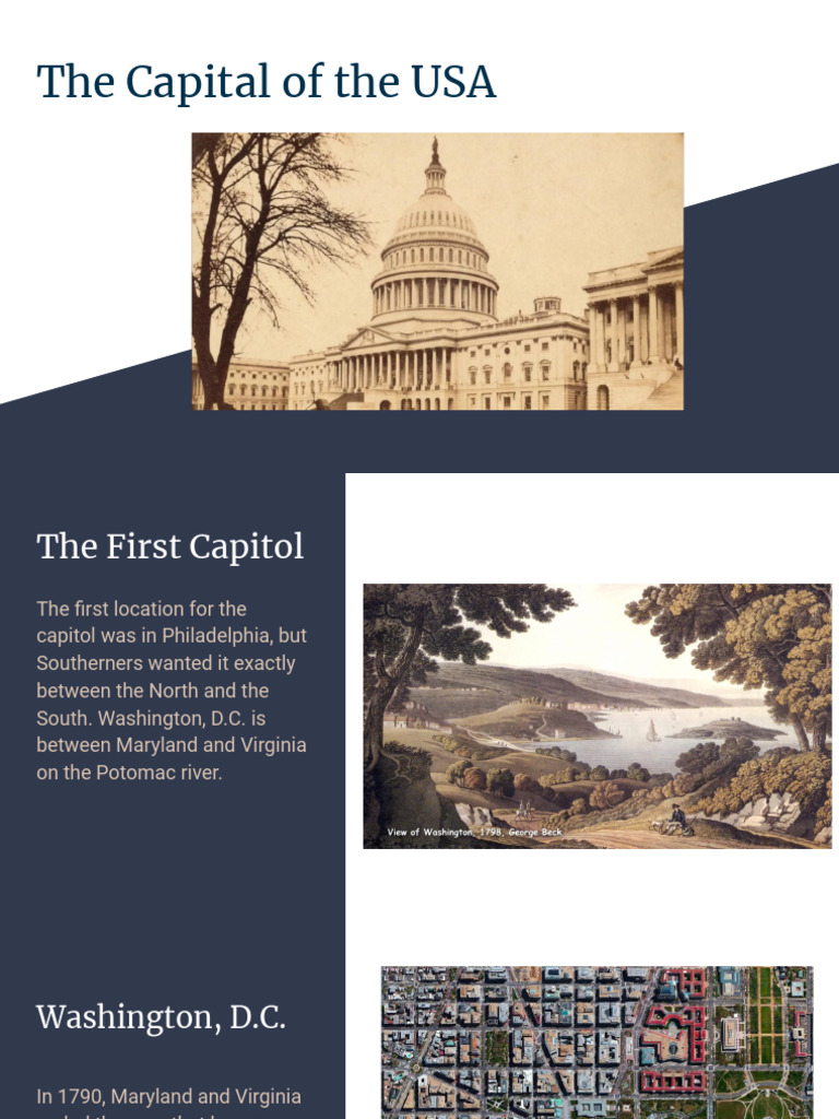 The Capital of the USA | PDF | Washington | White House