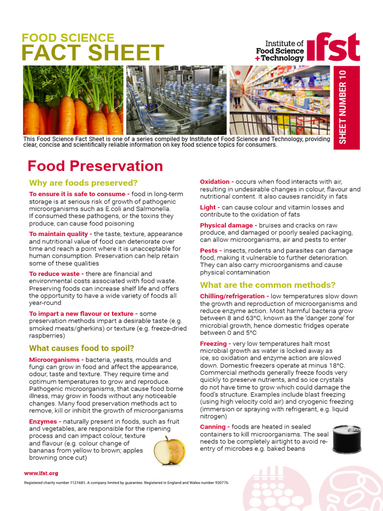 Food Preservation Techniques Explained | PDF | Food Preservation ...