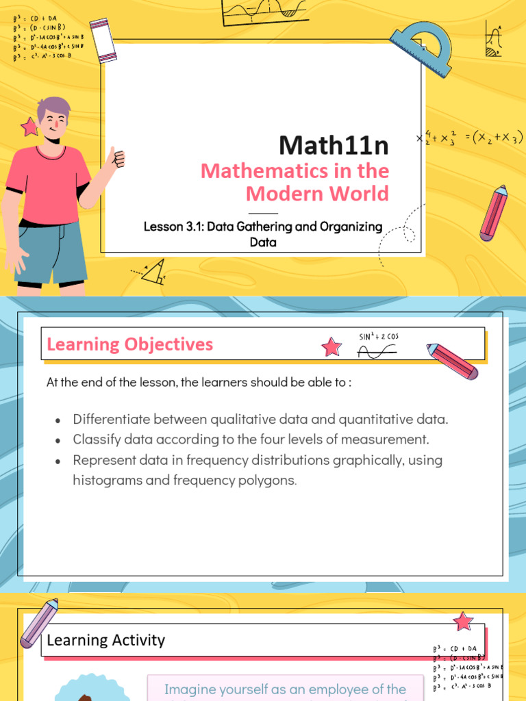 Math11n PPT 3.1 | PDF | Level Of Measurement | Probability Distribution