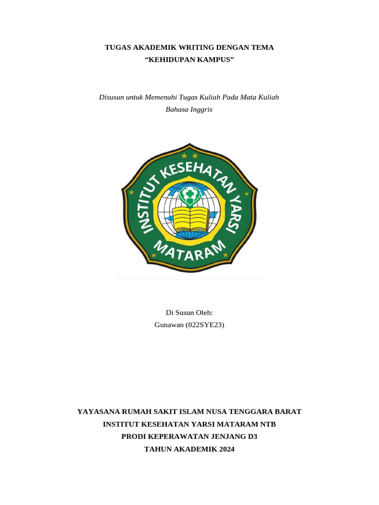 Tugas Akademik Writing Dengan Bing | PDF | Pengembangan Diri