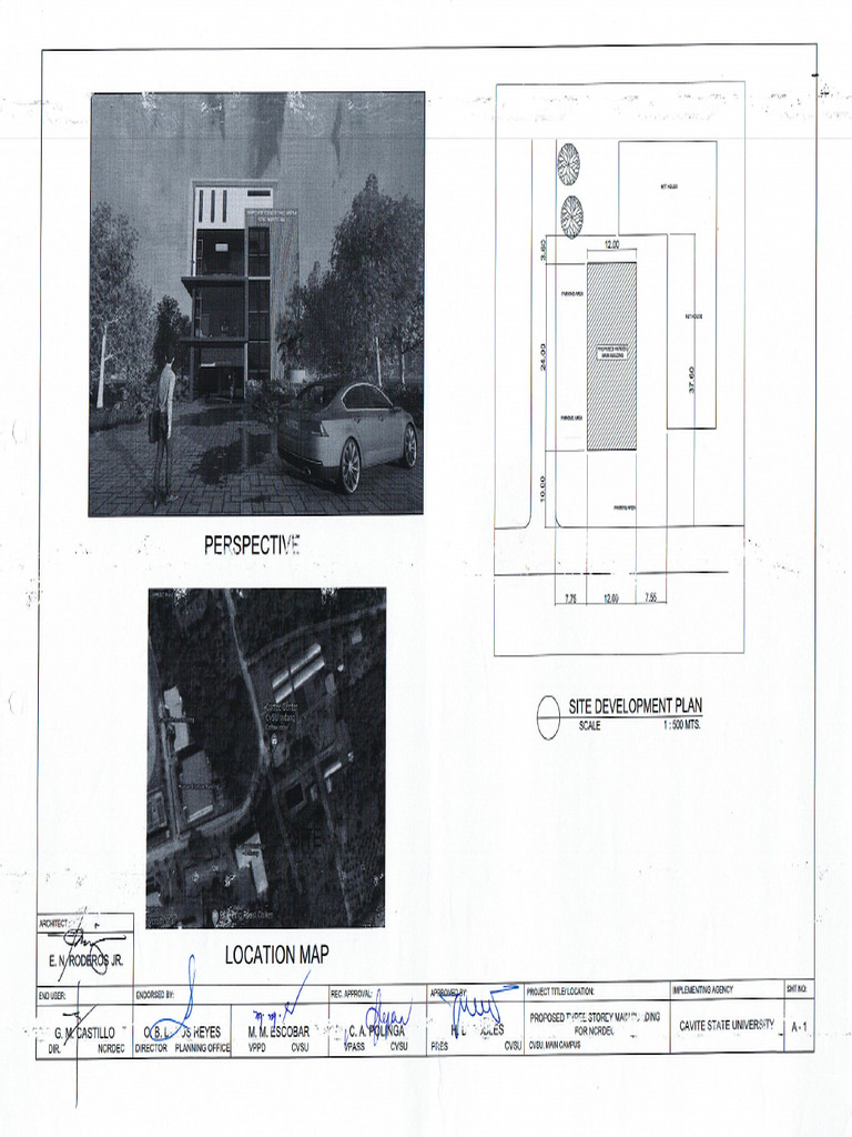Plan Construction of Three Storey Main Building For NCRDEC | PDF