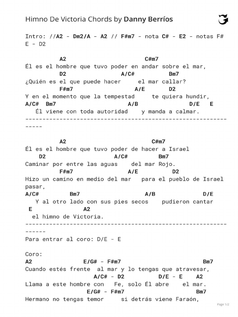 Himno de Victoria Chords | PDF