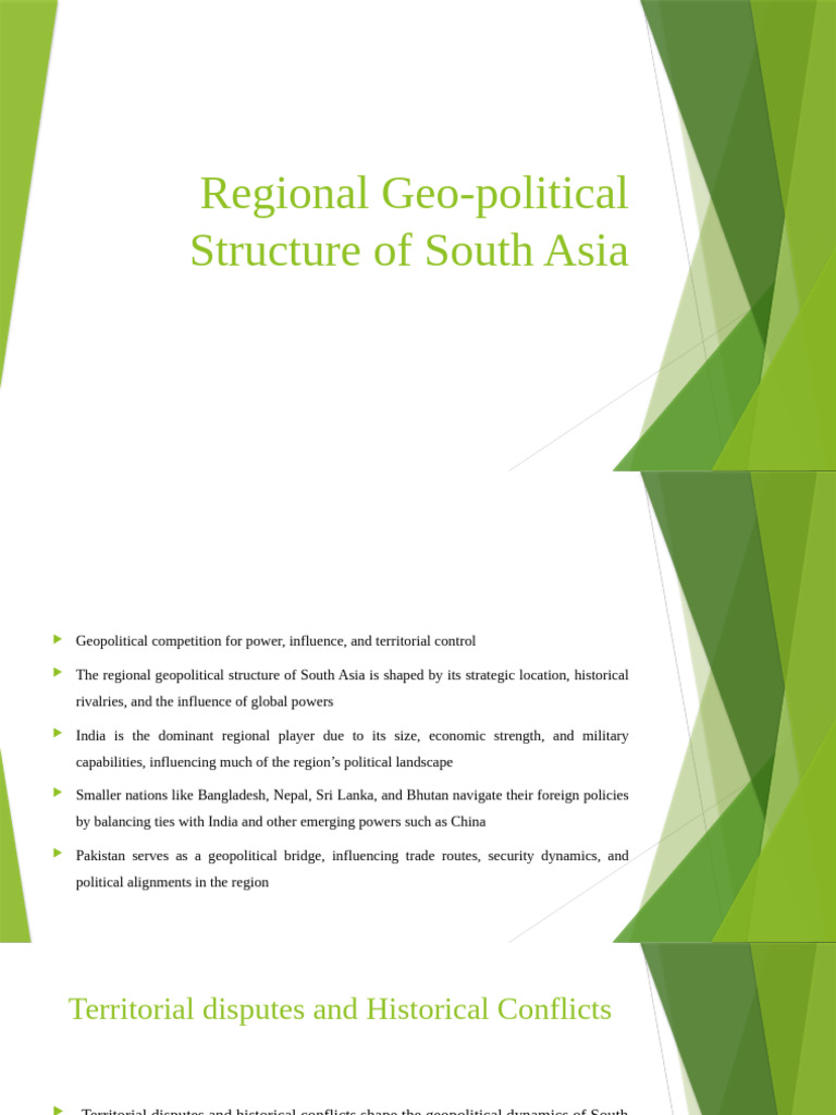 South Asia's Geopolitical Dynamics | PDF | South Asia | Pakistan