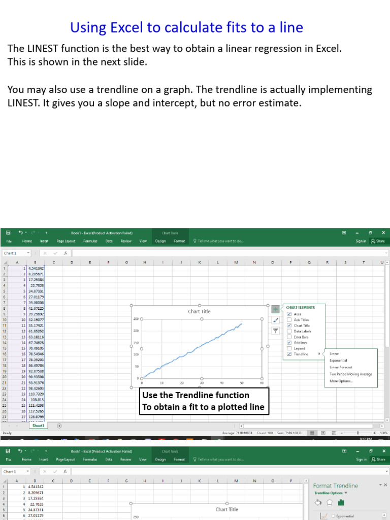 Excel Linear Regression | PDF