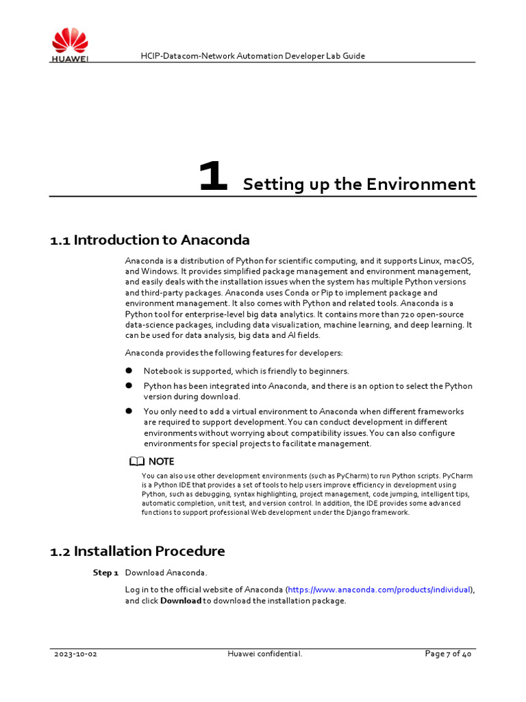 Lab1 - Setting Up The Environment | PDF | Python (Programming Language) | Integrated Development ...