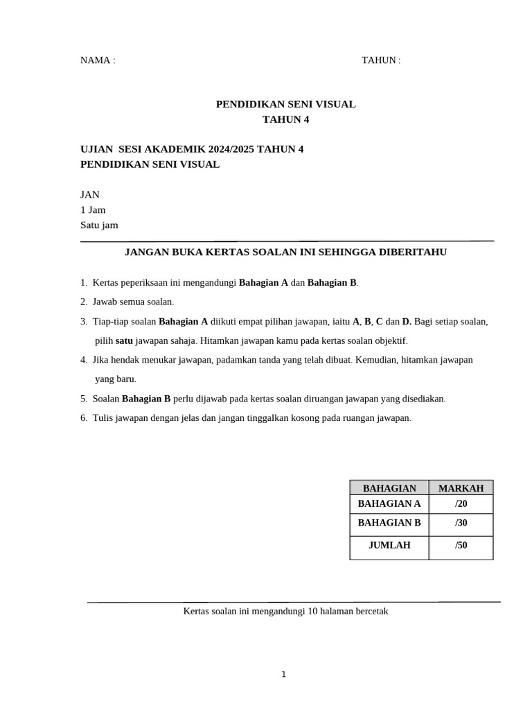 Latihan Pengayaan PBD PSV T4 | PDF