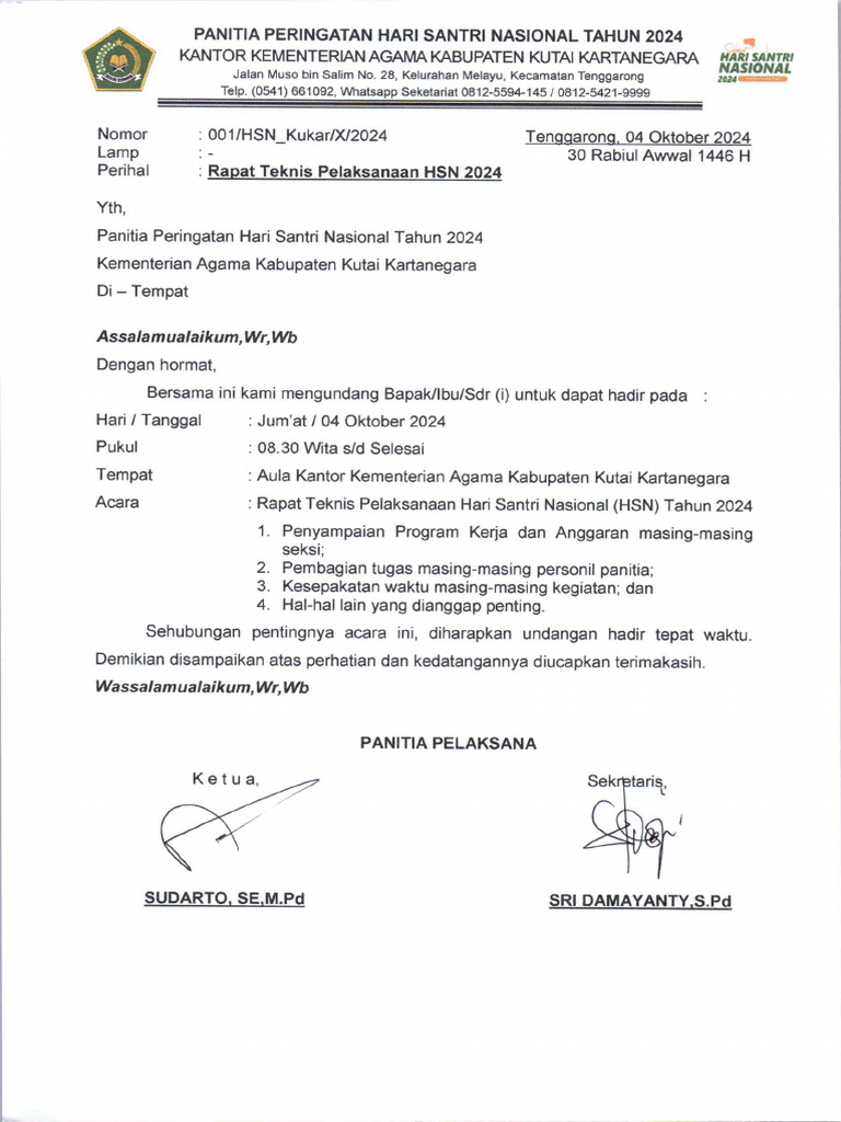 Undangan Rapat | PDF