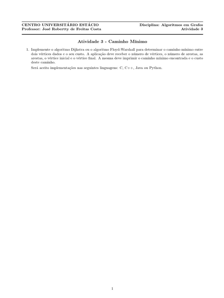 Atividade_3___Algoritmos_em_Grafos | PDF Atividade_3___Algoritmos_em_Grafos | PDF