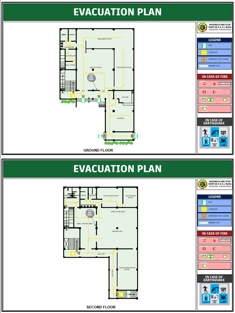 Evacuation Plan Boss BLDG | PDF | Emergency Evacuation | Safety