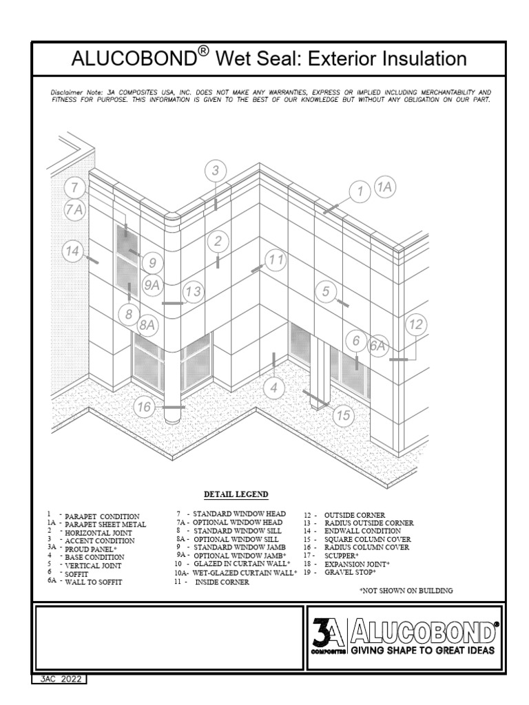 Alucobond Wet Seal Installation Details | PDF | Framing (Construction ...