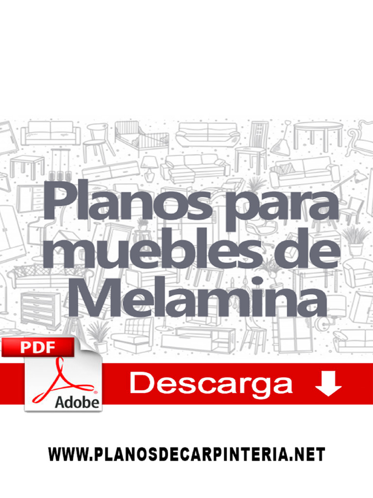 Un Manual Con Planos para Hacer Muebles de Melamina | PDF