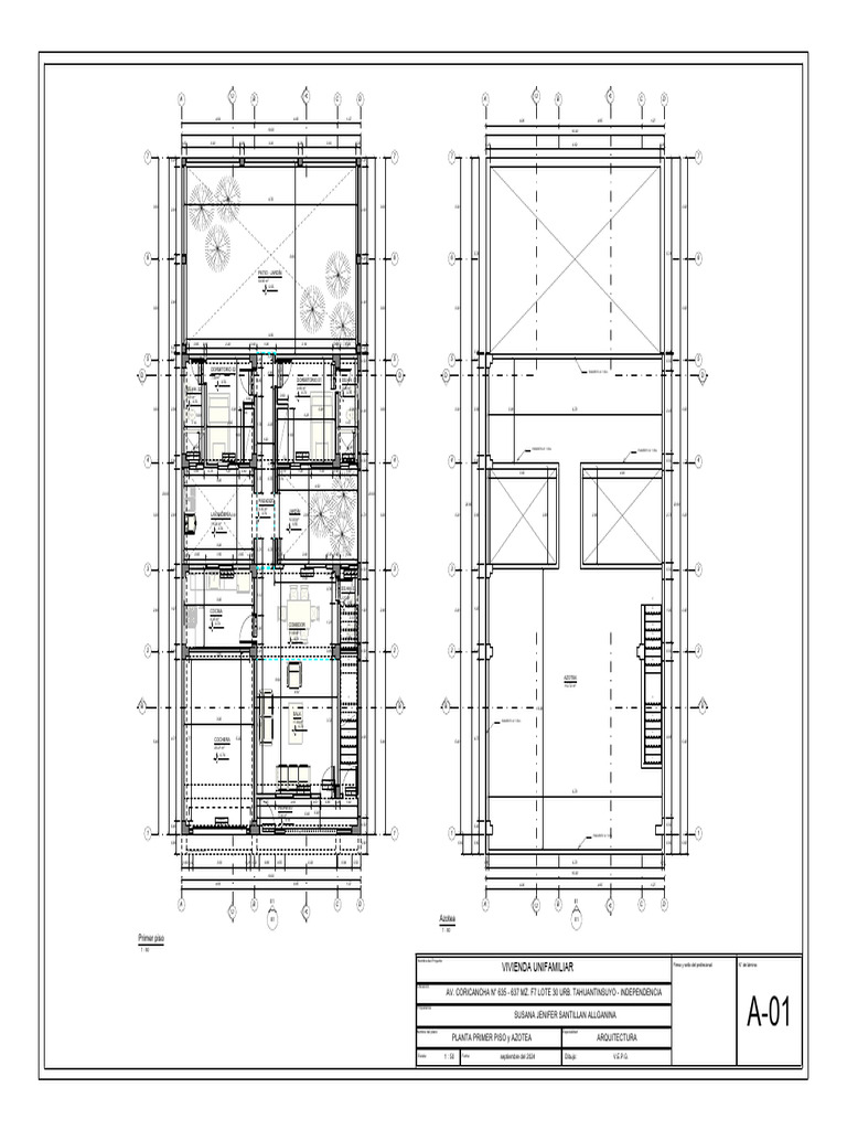 A-01 - PLANTA PRIMER PISO y AZOTEA | PDF